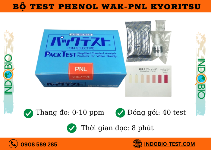 BỘ TEST PHENOL TRONG NƯỚC THẢI CÔNG NGHIỆP 0 - 10 PPM WAK-PNL