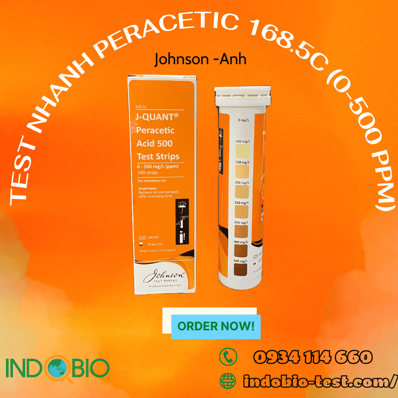 TEST NHANH PERACETIC (PAA) TRONG DUNG DỊCH KHỬ TRÙNG 168.5C