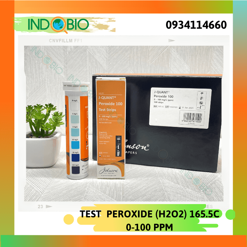 PEROXIDE TEST STRIP 165.5C TEST NHANH H2O2 0-100 PPM JOHNSON