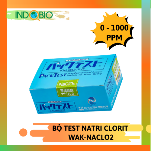 PACKTEST KHỬ TRÙNG NƯỚC NATRI CLORIT 0-1000 PPM WAK-NACLO2