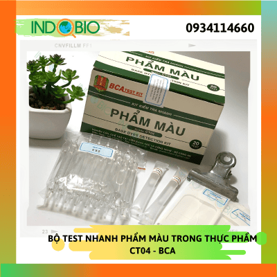 CT04 - BỘ KIT TEST NHANH PHẨM MÀU TRONG THỰC PHẨM BỘ CÔNG AN