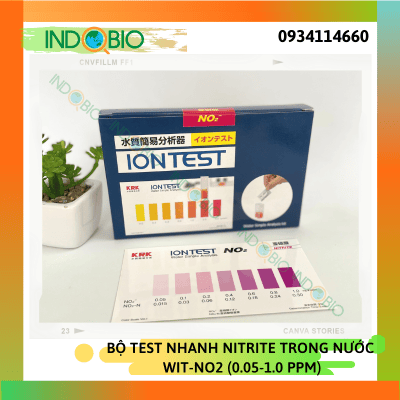 WIT-NO2 BỘ TEST KIT THỬ NHANH NITRITE (NO2) TRONG NƯỚC THẢI 0.05-1.0 PPM