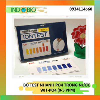 WIT-PO4, BỘ TEST NHANH PHOSPHAT (PO4) TRONG NƯỚC 0-5 PPM KRK NHẬT BẢN