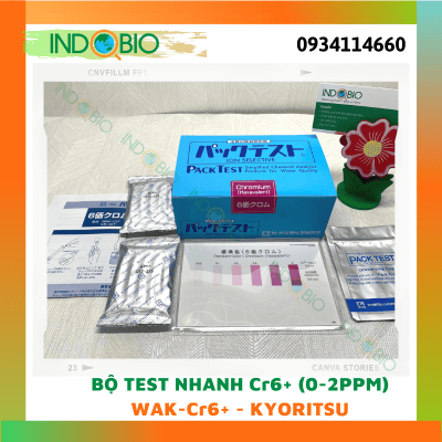 PACKTEST KIỂM TRA NHANH KIM LOẠI NẶNG CROM TRONG NƯỚC WAK-CR6+ KYORITSU