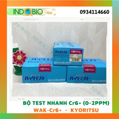 PACKTEST KIỂM TRA NHANH KIM LOẠI NẶNG CROM TRONG NƯỚC WAK-CR6+ KYORITSU